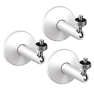 [3 Pack] KIWISMART Wall Mount Compatible with Ring Stick up Cam Wired/Battery and Ring Indoor Cam HD Securit Camera Metal Mount with 360 Degree Adjusable Mount (White)