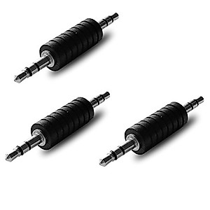 Ksmile 3.5mm Male to Male Stereo Audio Connector (3 Pack)