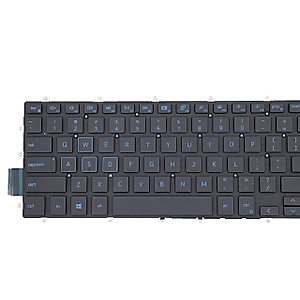 Replacement Keyboard for Dell G5 5500 5587 5590, G5 SE 5505, G7 7588 7590 7790, G3 3579 3779 3590 Series Game Laptop, Dell G5 5587 Replacement Keyboard with Blue Frame with Backlit US Layout