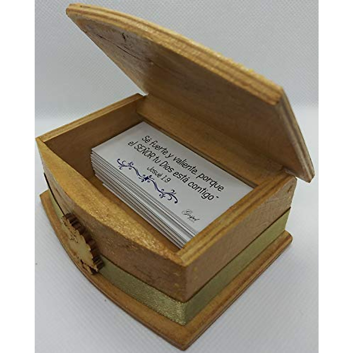 Christian Gifts Handmade Blessings Box Inspirational Faith Based Promise Scripture Bilingual Card Box Women Gift Cajitas de Promesas Regalos Cristianos Decoration Box