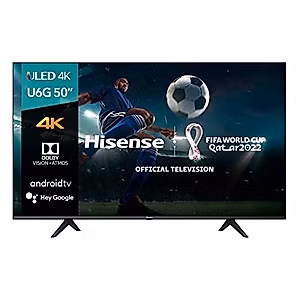 Hisense 50U6G / 50U6G / 50U6G 50 inch Class U6G Series Quantum ULED 4K UHD Smart Android TV (Renewed)