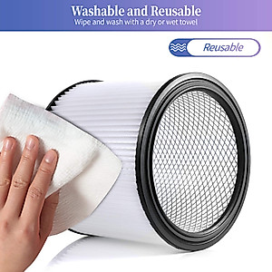 Gazeer 2Pack Replacement Cartridge Filter Compatible with Shop-Vac Shop Vac 90304, 90350, 90333,903-04-00, 9030400,fits most 5 Gallon and above Wet/Dry Vacuum Cleaners.