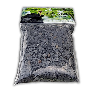 Natural Slate Stone - 1/8 to 1/4 inch Slate Gravel | Perfect for Basing Models, Aquariums, Bonsai and Miniature Gardens, 1lb