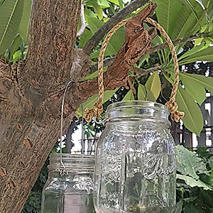 NEXXXI 20 Pack Stainless Steel Wire Handles, Burlap Wire Hangers for Regular Mouth Mason, Ball, Canning Jars, Twine and Metal Handles