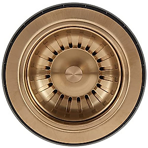 Delta Faucet 72010-CZ Flange and Strainer, Kitchen Sink, Champagne Bronze
