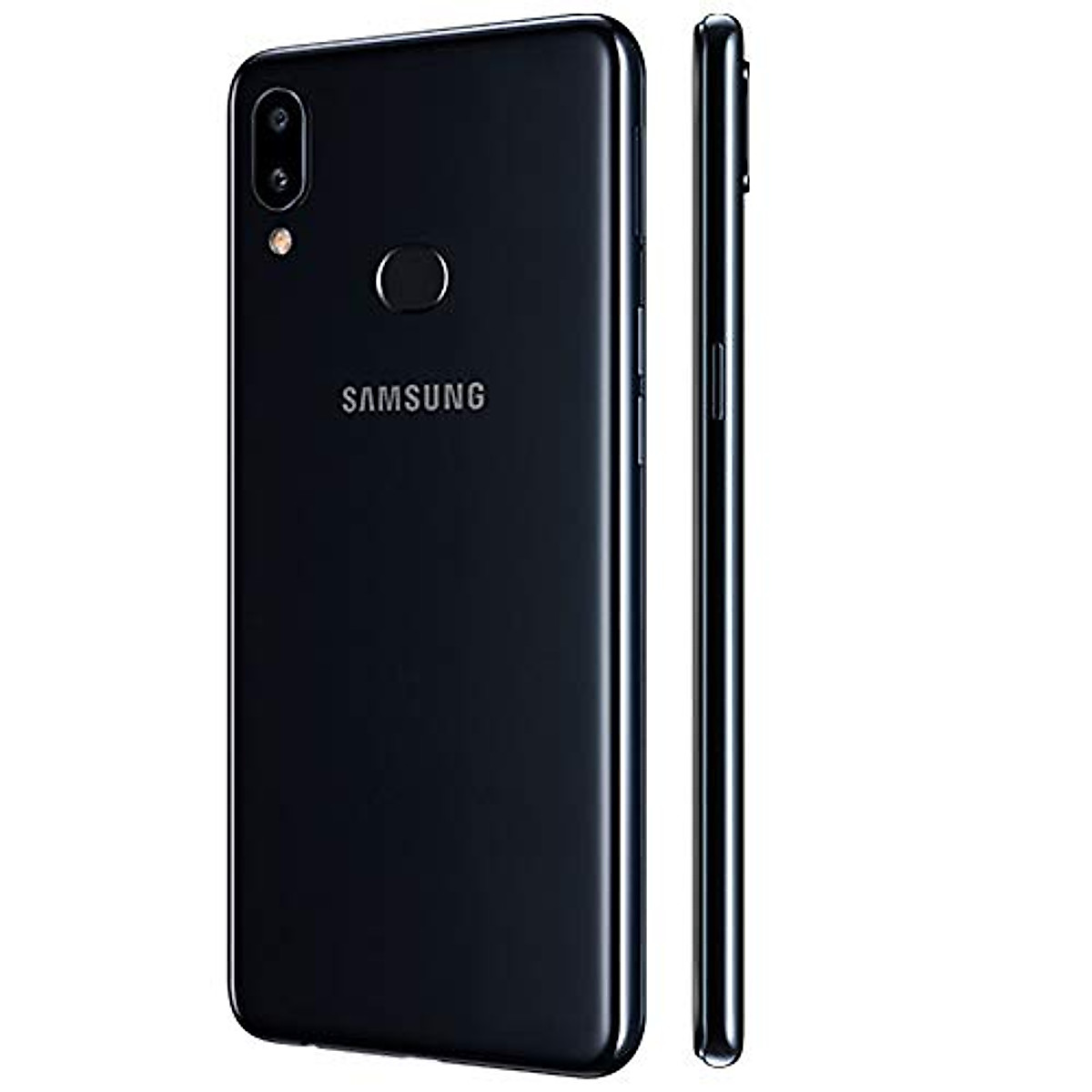 Samsung Galaxy A10s with Fingerprint (32GB, 2GB RAM) 6.2", Android 9.0, Dual SIM GSM Factory Unlocked A107M/DS - US + Global 4G LTE International Model (Black, 32GB + 64GB SD Bundle)