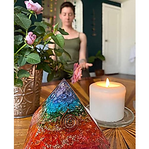 Energy Generator Orgone Pyramid for E-Energy Protection & Healing- meditation orgonite pyramids/crystal chakra