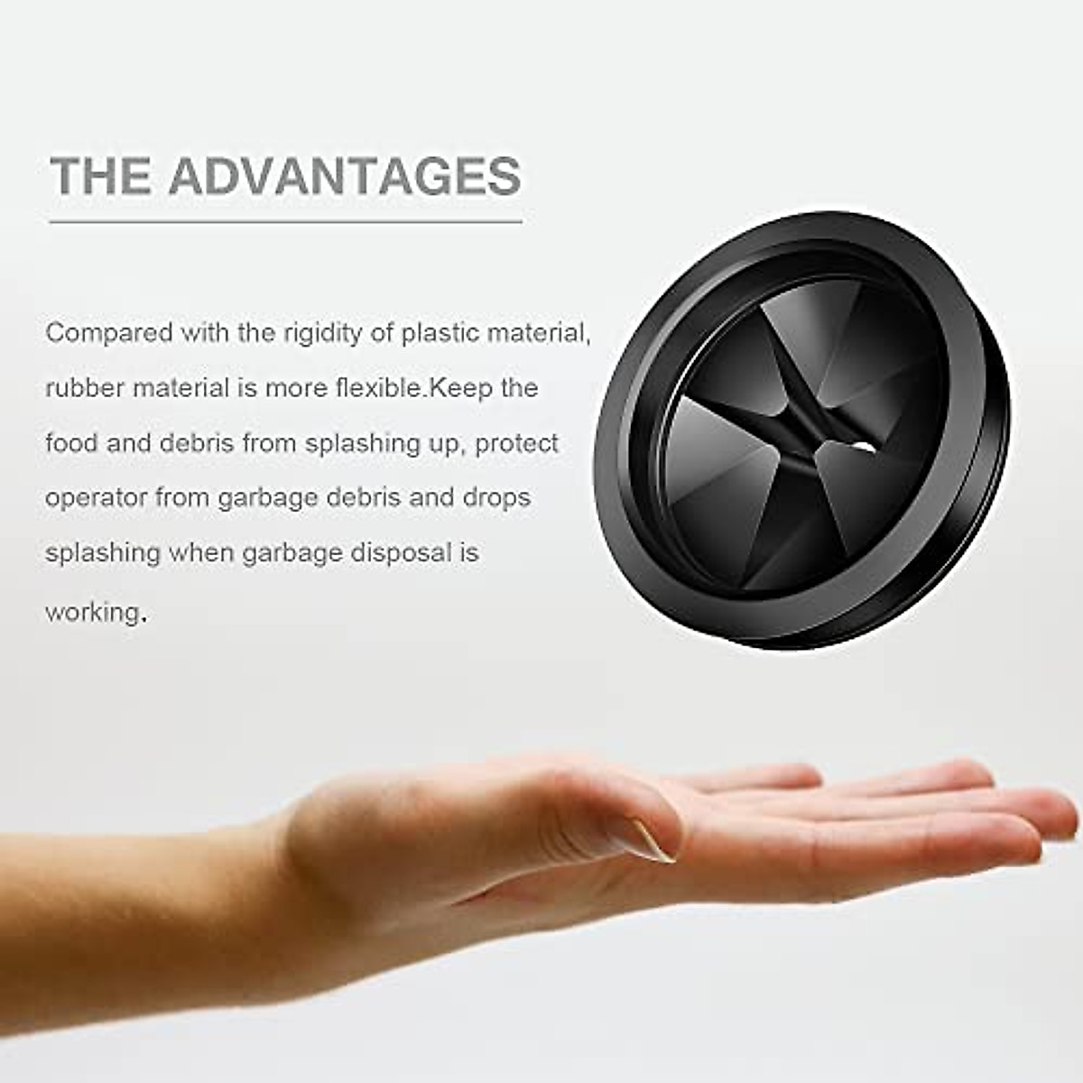 Garbage Disposal Splash Guard Collar Sink Baffle Cover Kitchen Disposal Replacement Waste Food Disposal Accessories Part for Whirlaway, Waste King, Sinkmaster and GE Models (3 1/8 Inch in Diameter)