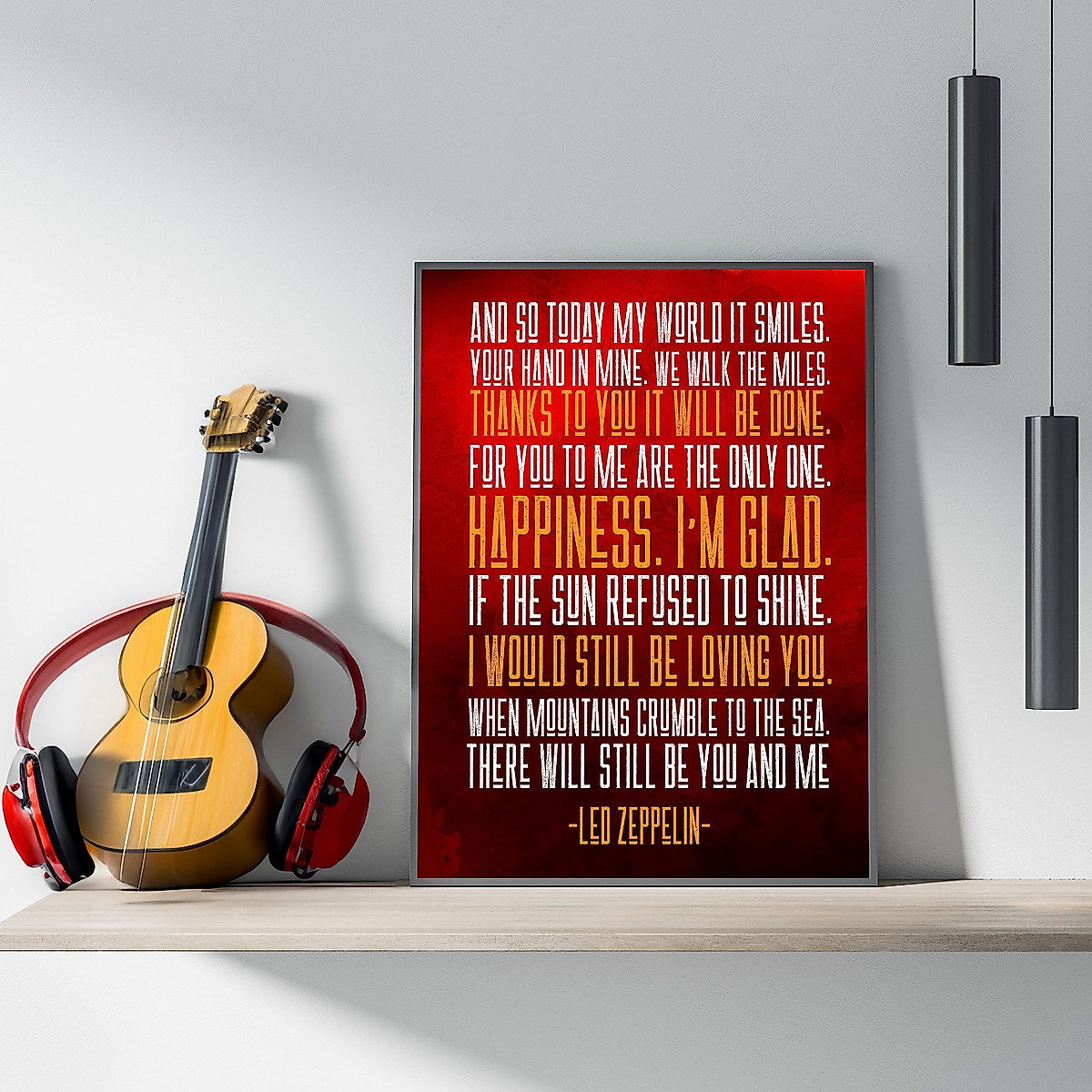 Still Be Loving You - Led Zeppelin Vintage Decor Wall Art, This Wall Decor Music Poster, is A Great Vintage Rock Print For Home Decor, Office Decor, or Man Cave Room Decor Aesthetic, Unframed - 11 x14