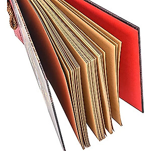 T-HAOHUA Anniversary Photo Album Scrapbook - Our Adventure Book Wedding Photo Album Scrapping 11.6"x7.5" inches, 80 Pages - Includes Bonus 5 Postcards and 5 Self-Adhesive Photo Corners