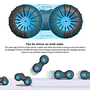 Toys for 6-12 Year Old Boys Amphibious Remote Control Car Boat for Kids 2.4Ghz RC Car Waterproof RC Monster Truck Stunt Car 1: 16 Remote Control Vehicle with Rotate 360 All Terrain Boys Girls Gifts