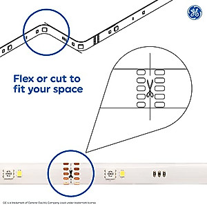 GE LED Tape Light, Indoor Plug-In Strip Light, Color Changing, 10-Feet