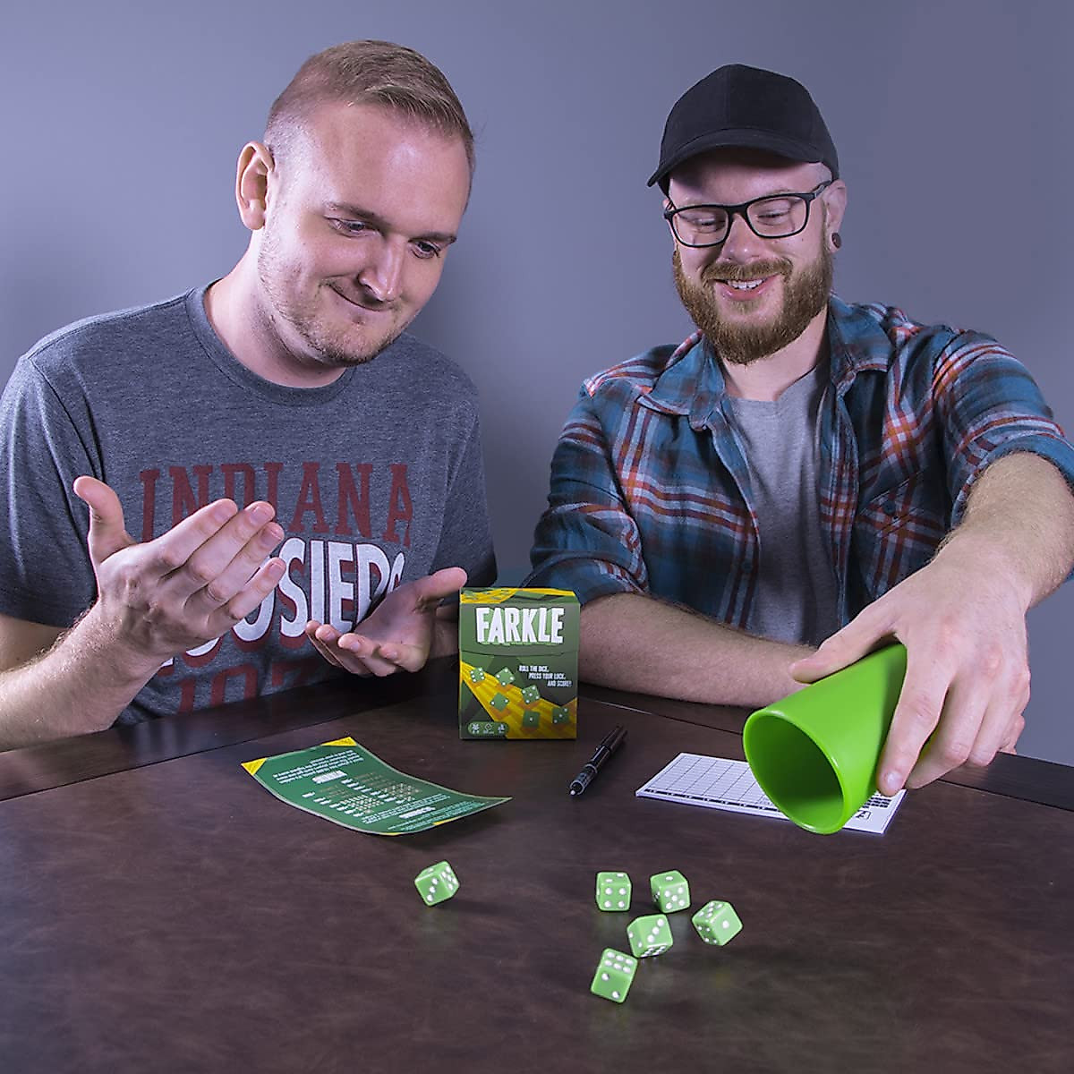 Brybelly Farkle: The Family Dice Game | Fun Dice Game for Game Nights | 1 Cup & Dice | 2-8 Player Game