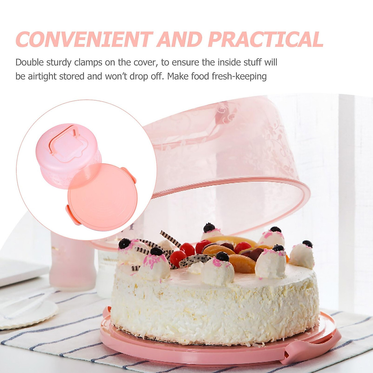 Luxshiny Cake Box Travel Foldable Pp