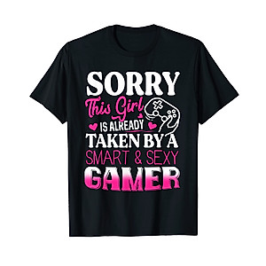 Gamer Computer Video Games Gaming Couple Girlfriend Gift T-Shirt