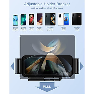 [Dual Coils] Wireless Car Charger, ZeeHoo 15W Fast Charging Auto-Clamping Car Mount, Qi Air Vent Phone Holder for Samsung Galaxy Z Fold/Flip 4 3 5G/S22/S21,iPhone 14 13 Pro Max, Google Pixel 6 Pro