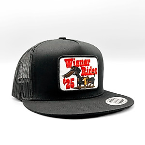 Generic Wiener Rides 25 Cents Funny Trucker Hat Black