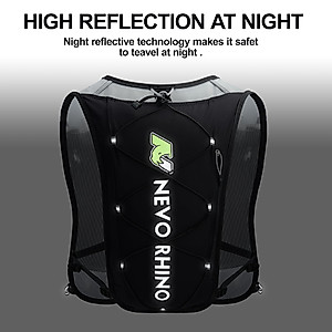 Running Hydration Vest, 5.5L Running Vest for Women Men with 2L TPU Water Bladder,Hydration Backpack for Hiking Marathon Race