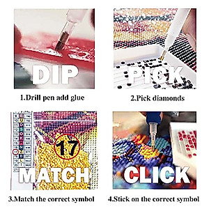 Diamond Painting Kits,Diamond Art Kit for Adults,5D Paint with Diamond Full Drill for Parents-Children Interaction,Wall Décor