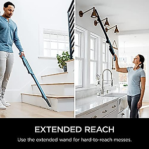 Shark WS632BLBRN WANDVAC System Ultra-Lightweight Powerful Cordless Stick Vacuum with Boost Mode, Charging Dock, Blue