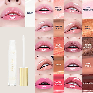 City Beauty City Lips Clear - Plumping Lip Gloss - Hydrate & Volumize - High Shine - Hyaluronic Acid & Peptides Visibly Smooth Lip Wrinkles - Cruelty-Free