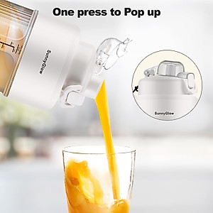 Personal size Blender, 500mL Personal Size Blender With Lid for Shakes and Smoothies with 10 Blades, 17oz Blender