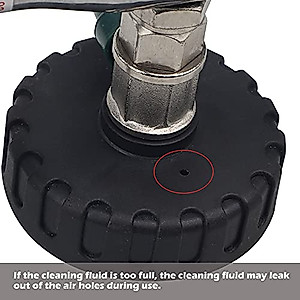 CPROSP Tornado Black Car Cleaning Gun, High Pressure Car Cleaning Gun Jet Cleaner Interior,