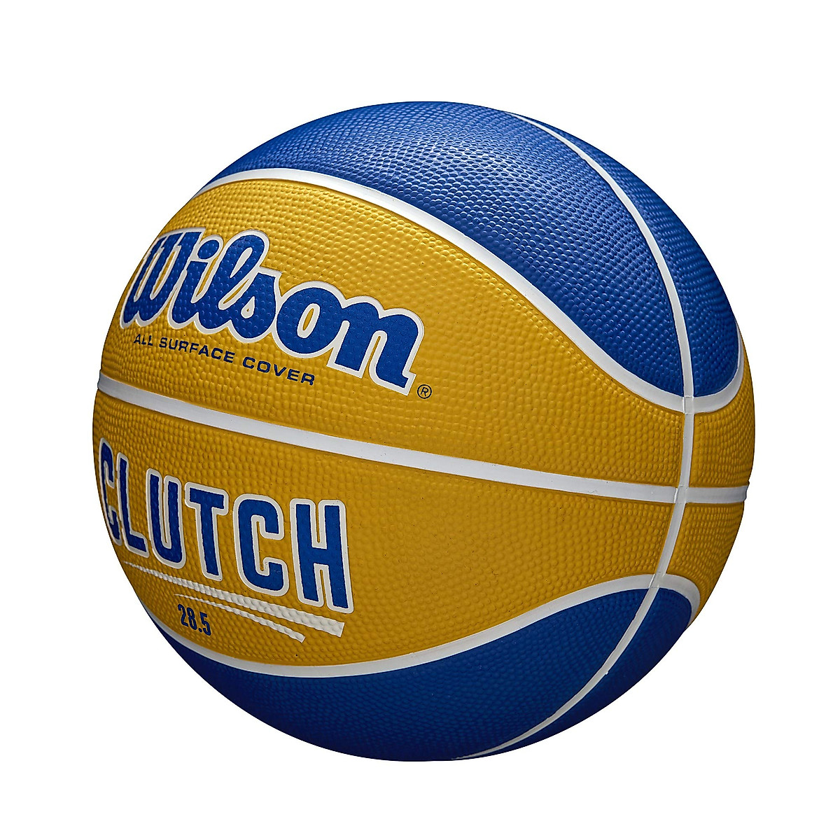 Wilson Clutch Basketball, Intermediate Size - 28.5", Orange/Blue