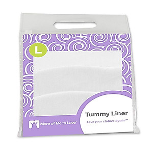 More of Me to Love Cotton Tummy Liner (3-Pack, Large, White) from