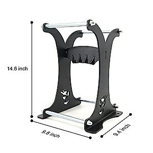 Kweetle Detachable Firewood Kindling Splitter, Manual Kindling Wood Splitting Tool with Gloves, High Carbon Steel Log Splitting Wedge Tool Firewood Splitter for Home Garden Outdoor