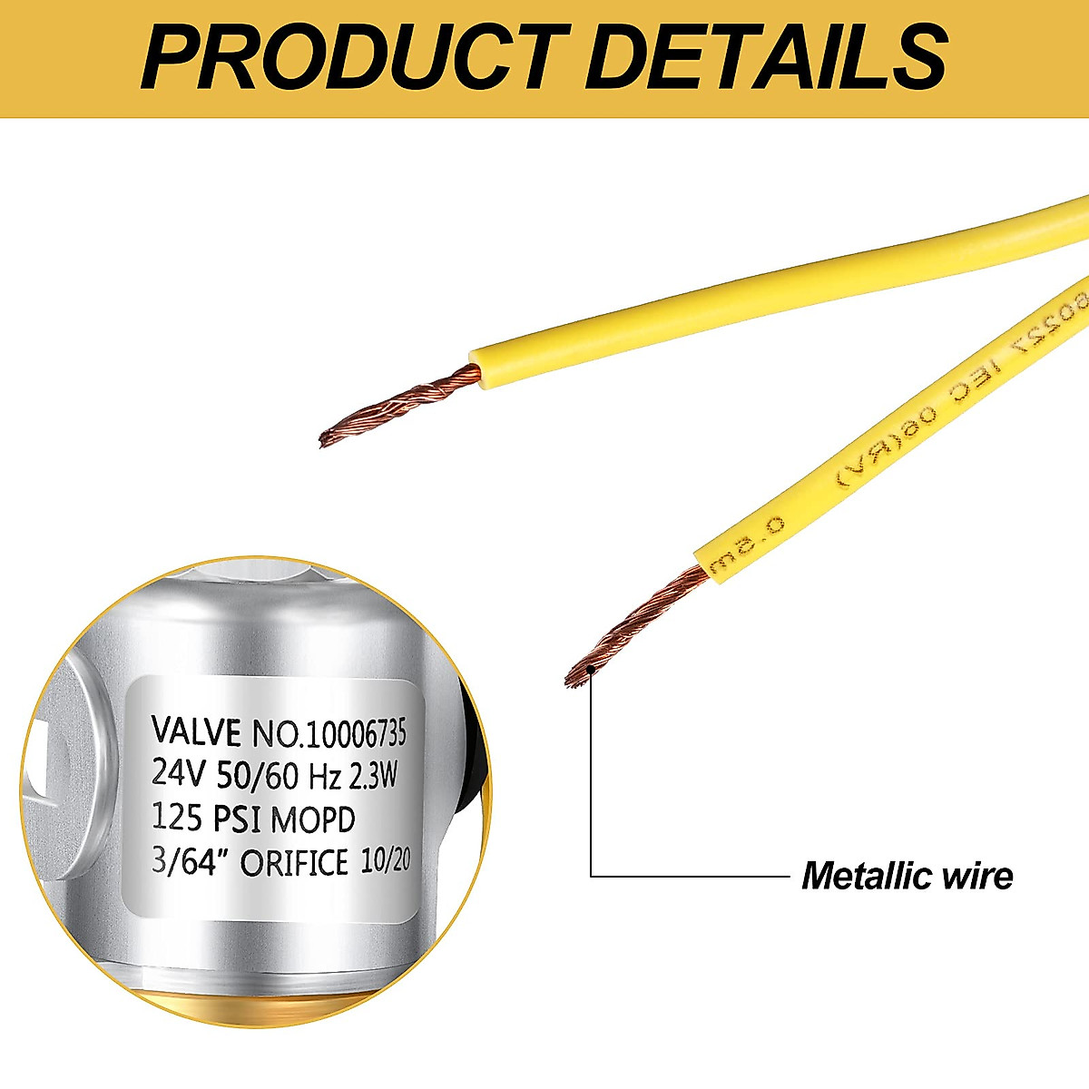 Humidifier Valve 4040 Solenoid Valve Brass Air Valve Compatible with Aprilaire Fit for 400 500 600 700 Humidifier 24 Volt