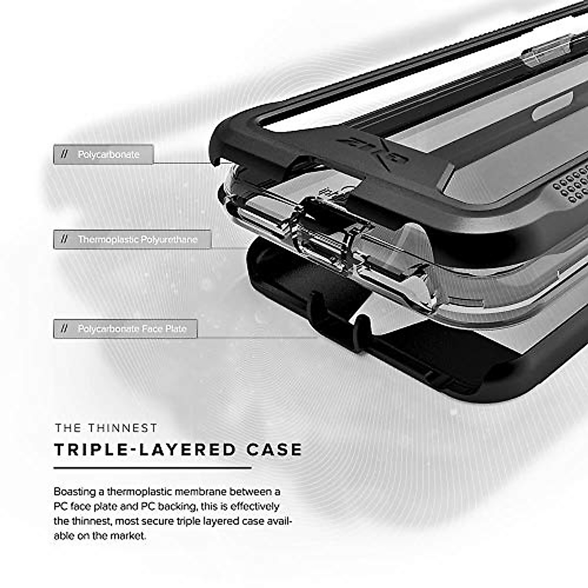 Zizo ION Series for iPhone 8 Plus Case Military Grade Drop Tested with Tempered Glass Screen Protector iPhone 7 Plus 6s Plus Black Smoke