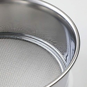 Wazakura 3PCS Soil Sieve Set 8-1/4 inch (210mm), 3 Sieve Mesh Filter Sizes, Bonsai Gardening Tool