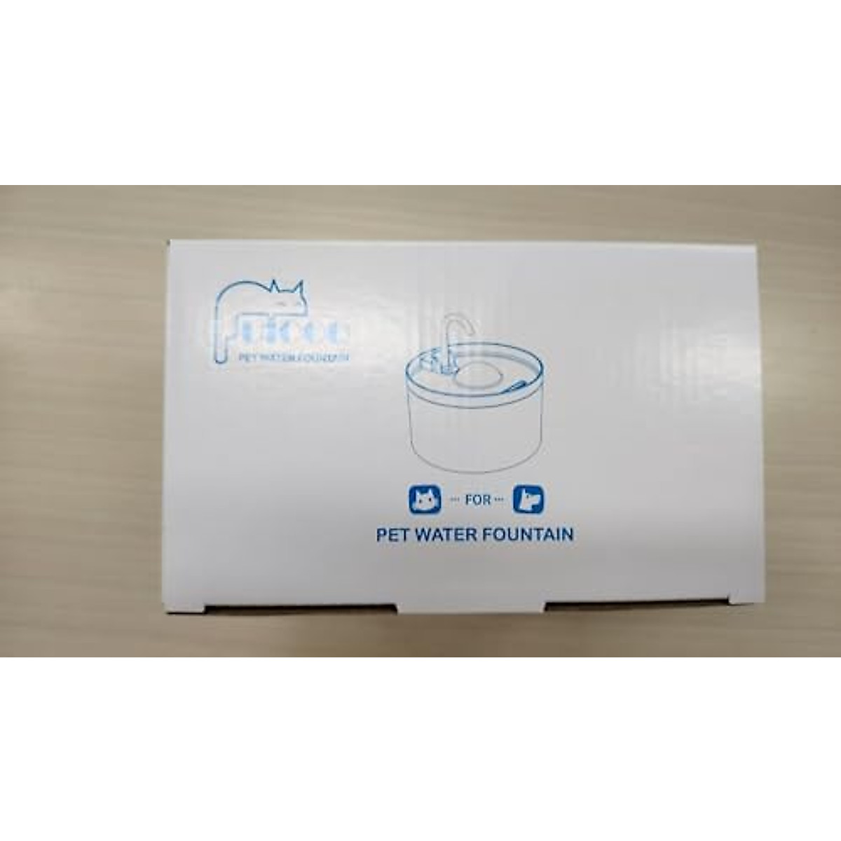 UIOOQ Cat Water Fountain, Pet Waterer Fountain with Ultra Silent Pump, Activated Carbon Filter Keep Water Fresh, 2.2L Capacity, Faucet Design, Anti Sputtering, Suit for All Kinds of Cat