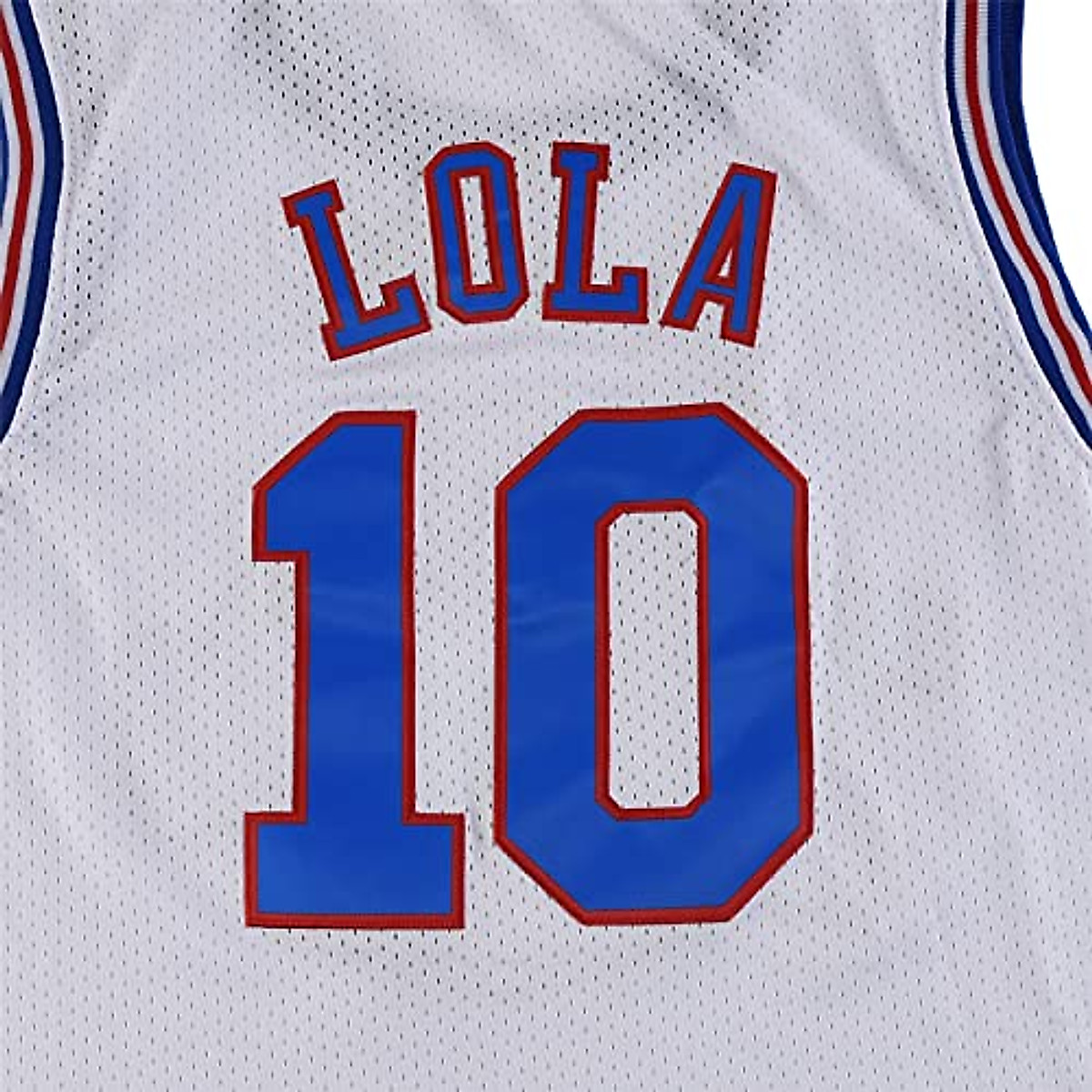 Youth Basketball Jersey Lola #10 Space Movie Jersey 90S Hip Hop Clothing Kids Shirt for Party (#10 White, X-Small)