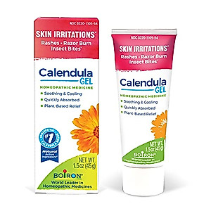 Boiron Calendula Gel for Relief from Rashes, Razor Burn, Insect Bites, or Sunburns - Non-Greasy and Fragrance-Free - 1.5 oz