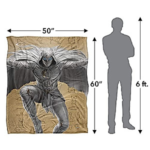 Moon Knight Blanket, 50"x60" Moon Knight Glyph FlightSilky Touch Super Soft Throw Blanket