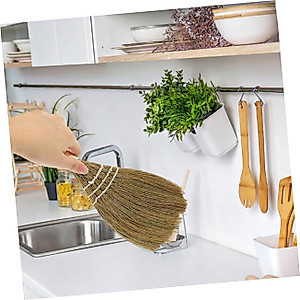 KICHOUSE 3pcs Kitchen Cleaning Broom Home Cleaning Straw Broomstick Desk Brooms Whisk Broom Sweeping Broom Indoor Grass Portable Desk Broom Decorative Broom Miscanthus Desktop