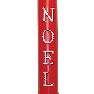 Union 77330 Lighted Noel Candle, Illuminated with Cord and Light Included, 39" High, Red