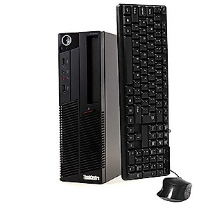 Wireless Desktop Computer PC, Intel Core i5 3.2-GHz, 8GB RAM, 2TB HDD, Keyboard, Mouse, DVD, WiFi, Bluetooth, Windows 10, Compatible with Lenovo ThinkCentre M90 (Renewed)