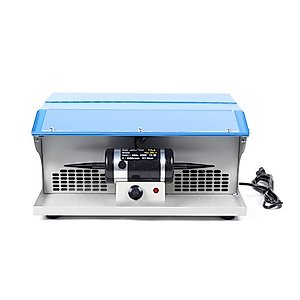 Polishing Buffing Machine, 110V 200W Jewelry Buffing Machine Jewelry Polishing Tool Dust Collector with Light Table Top Jewelry Buffer Polisher US Plug