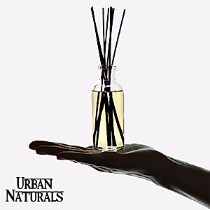 Urban Naturals Crisp White Linen Reed Diffuser Gift Set | with Citrus, Ozone, Ylang-Ylang, Lilies & Sandalwood Scent Notes for a Fresh, Clean Cotton Smelling Home | Made in The USA – Great Deal!