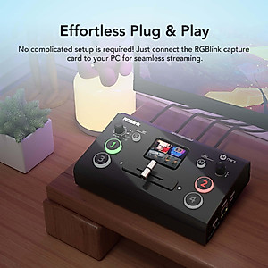 RGBlink Video Capture Card for Streaming, PCIe/Internal Capture Card Alternative, 4 HDMI to USB, Stream & Record in 1080P, Capturadora de Video for PS5/4 Pro, Xbox Series to OBS, Twitch, Zoom, YouTube