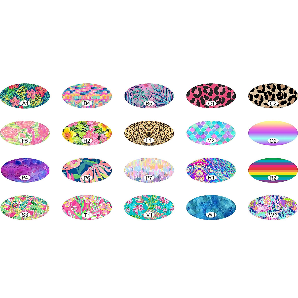 Patterned Vine Monogram Decal Sticker - 20 Pattern Options - for Cups, Tumblers, Laptops, Cars, Etc.