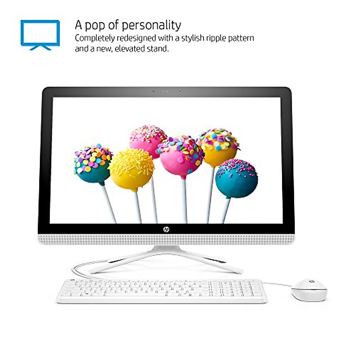 HP 24-g020 23.8" All-In-One Desktop (AMD A8-7410, 8GB RAM, 1 TB HDD, Windows 10 Home)