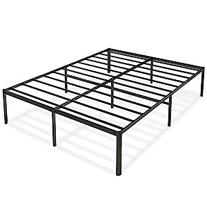 BedStory 16 Inch Queen Size Bed Frame - Heavy Duty Metal Platform Bed Frame - Easy Assembly, No Box Spring Needed - Curved Bed Legs Design to Avoid Injury - Supports Up to 2500 Lbs
