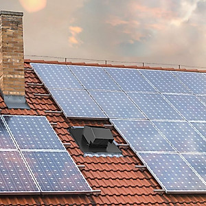 Roof Vent Cap - Hon&Guan Roof Vents 4 Inch Galvanized Steel Bathroom 4 Roof Exhaust Vent for Ventilation System-with Damper, Black