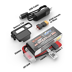 HYPER GO H16PL 1/16 RTR Brushless RC Buggy, Fast RC Cars for Adults, Max 38 mph Racing High Speed RC Car (2 x 2S Batteries and 1 x 3S Lipo Battery included, 3S charging cable included)