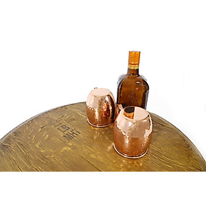 Bordeaux-Barrel Rotating Lazy Susan Server 22"