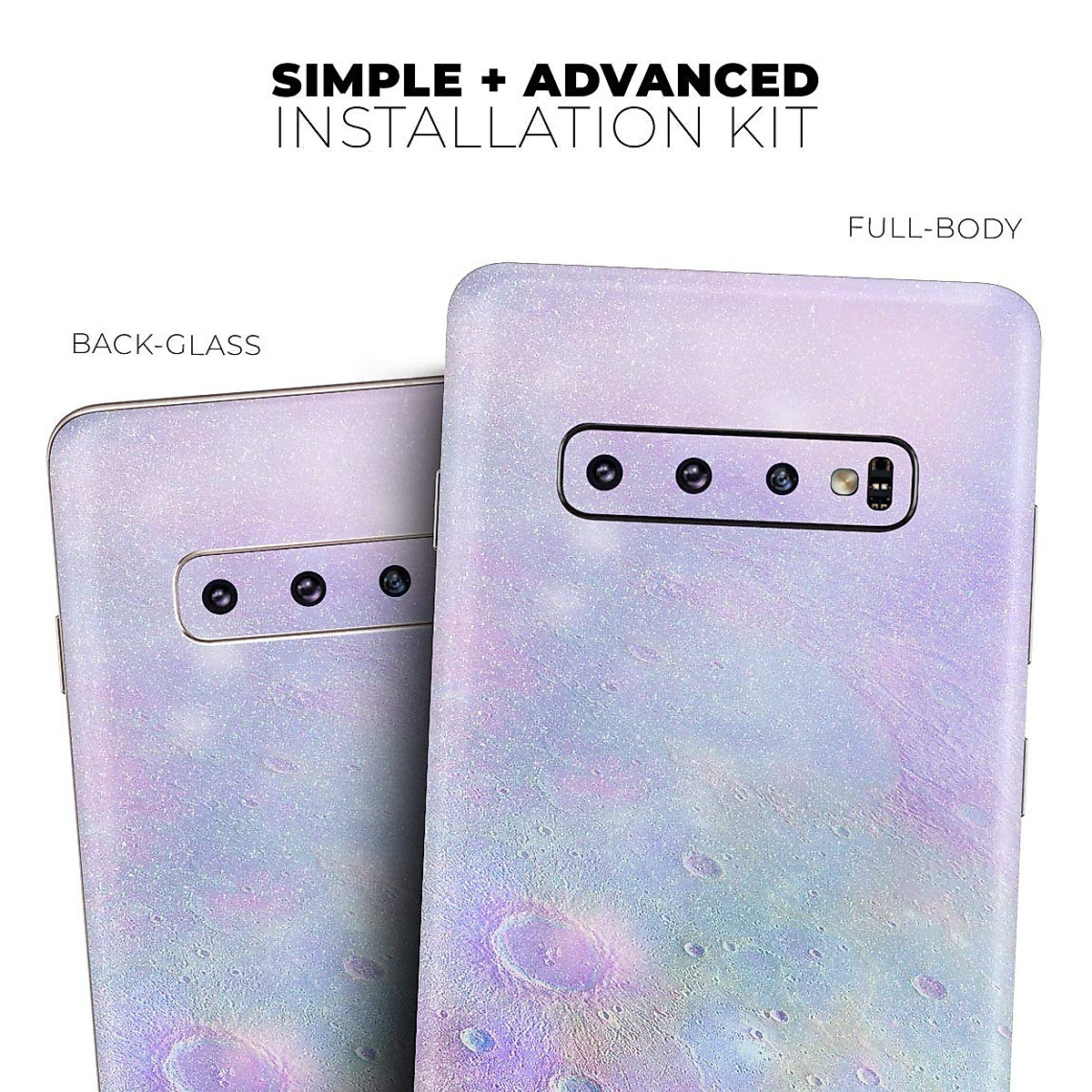 DesignSkinz The Tie-Dye Cratered Moon Surface Protective Vinyl Decal Wrap Skin Cover Compatible with The Samsung Galaxy S20 (Screen Trim & Back Glass Skin)